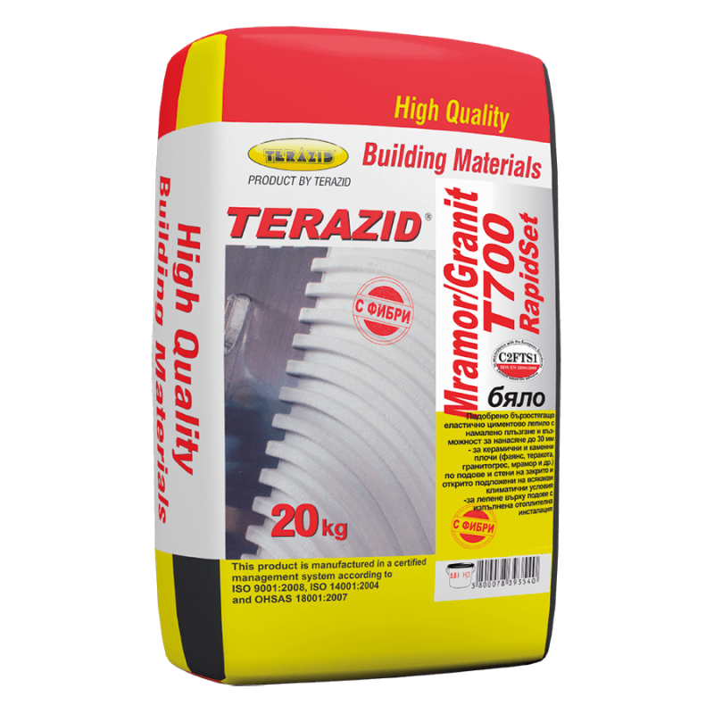 Mramor/Granit T700 Rapid Set - cement-based adhesive - Terazid